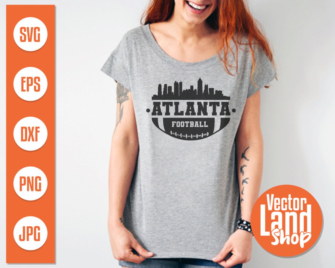 Atlanta Football Svg Atlanta Svg Football Team Logo - Etsy
