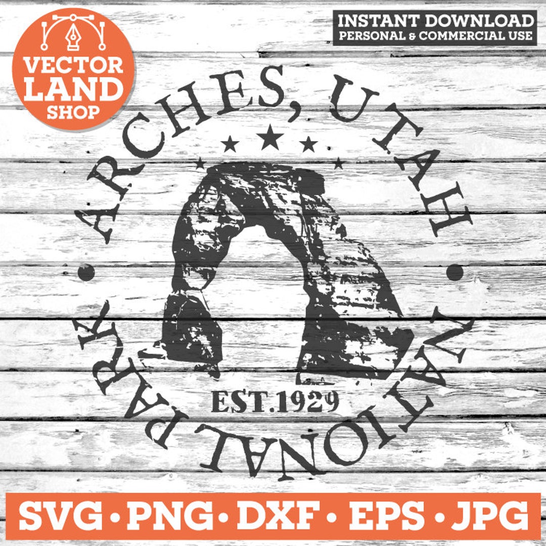 Arches Svg, National Park Svg, Utah Svg, Utah Png, Outdoors Svg, Arch ...