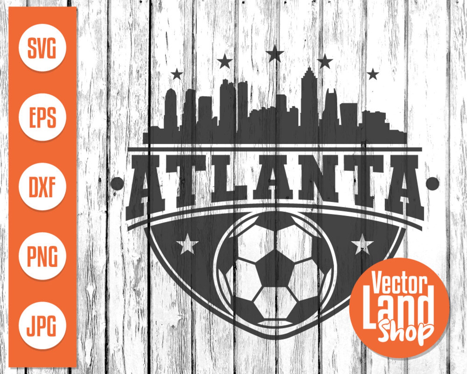 Atlanta Soccer Svg Atlanta Svg Soccer Team Logo Soccer Svg - Etsy