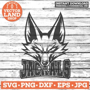 Jackals Svg, Mascot Team Svg, Team Logo, Mascot Svg, Jackals Png ...