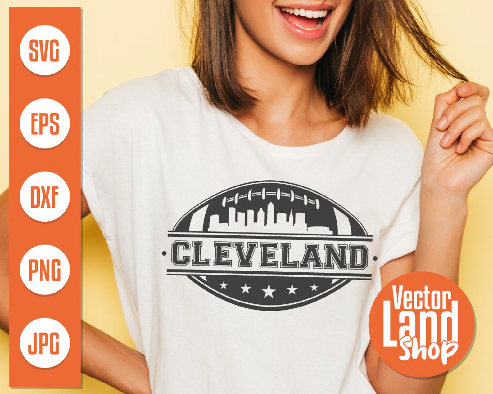 Cleveland Football Svg Cleveland Svg Football Team Logo - Etsy