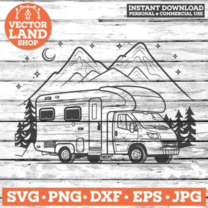BUNDLE Motorhome SVG, Camper Svg, Campervan Svg, Adventure Svg ...