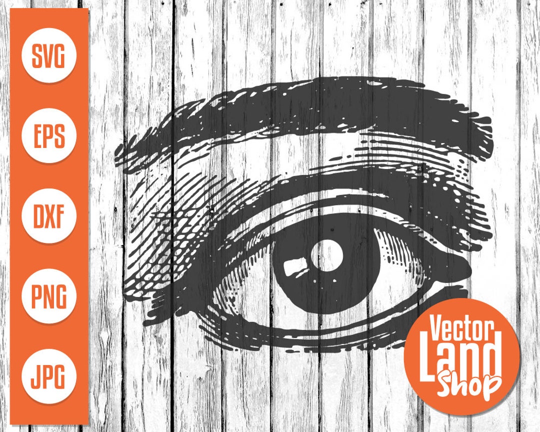 Eye Svg Eye Cut File Vintage Eye Svg Eyeball Svg Human - Etsy Hong Kong
