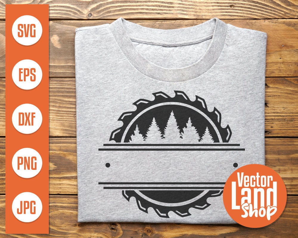 Saw Svg Wood Working SVG Pine Trees Svg Blade Svg - Etsy