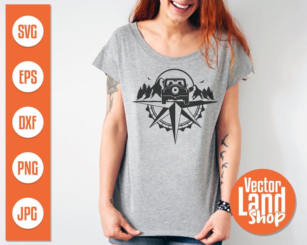 Offroad Svg Adventure off Road Compass Svg Adventure Svg | Etsy