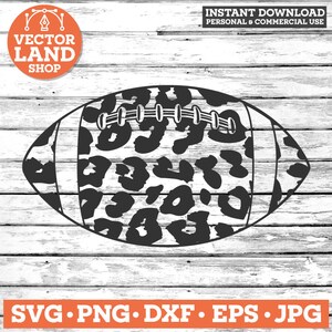 Leopard Football Svg, Leopard Print Svg, Cheetah Print Svg, Cheetah ...