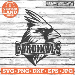 Cardinals Svg, Cardinal Svg, Cardinals Png, School Mascot, Cardinal ...