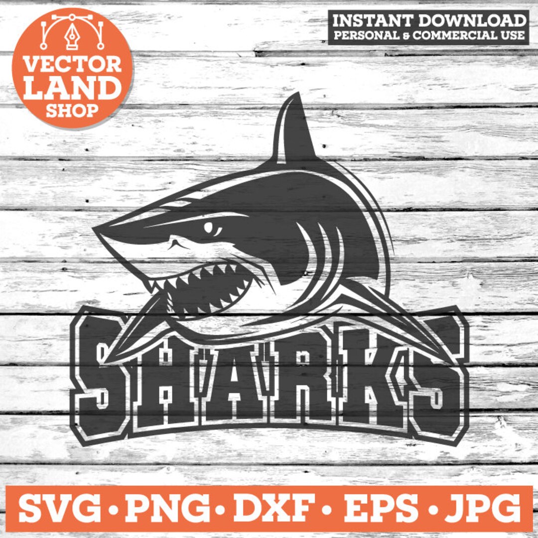 Shark Svg, Sharks Svg, Shark Png, School Mascot, Mascot Svg, Team ...