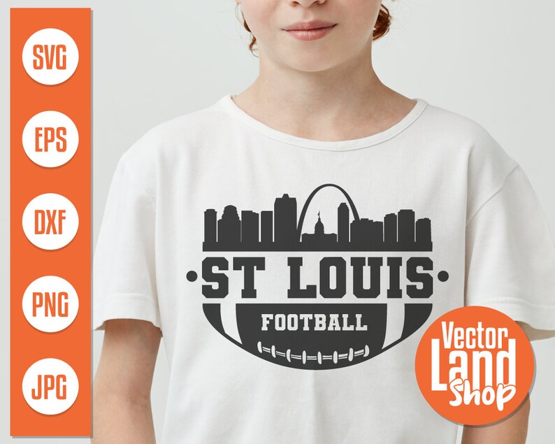 St Louis Football Svg Saint Louis Svg Football Team Logo - Etsy