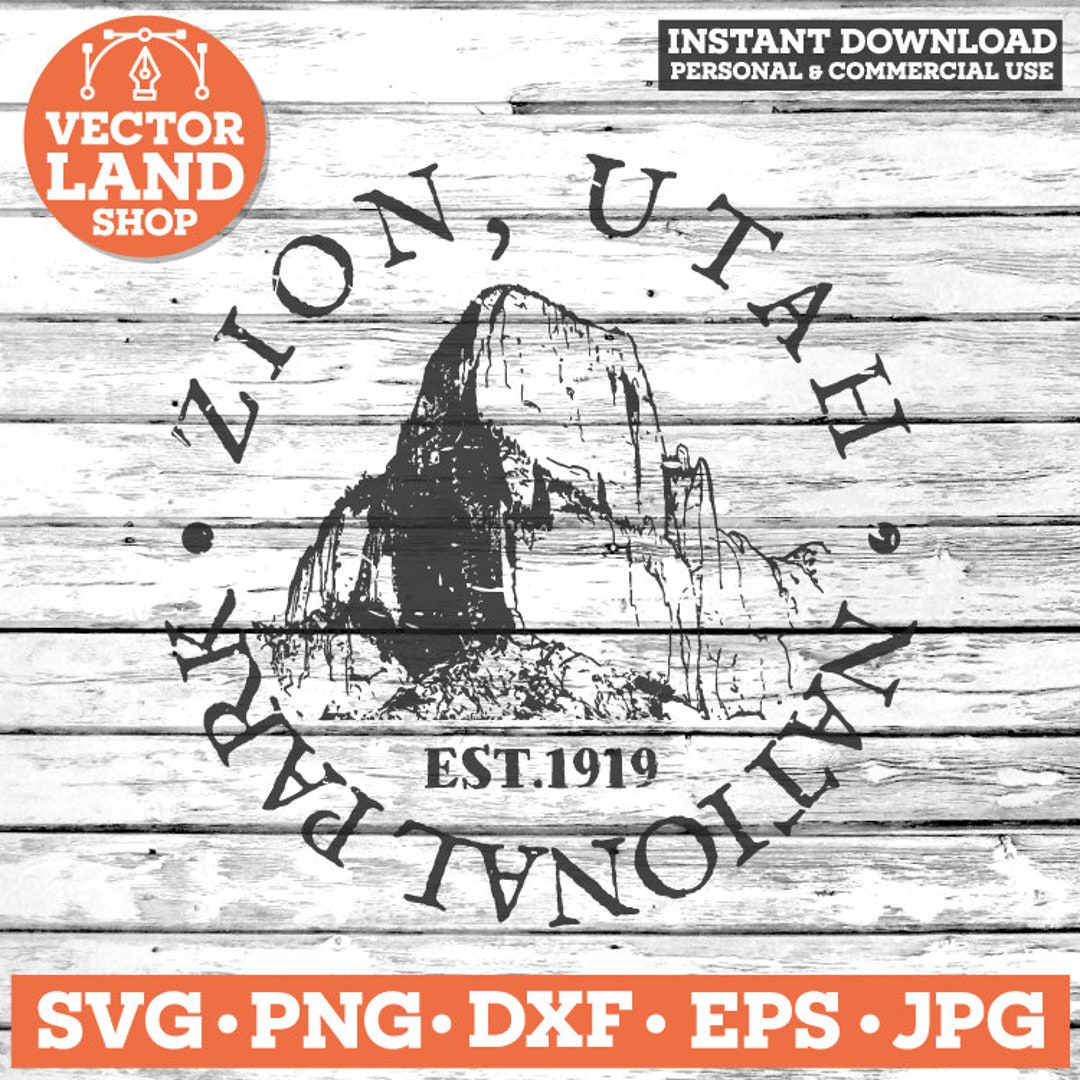 Zion Svg, National Park Svg, Utah Svg, Zion National Park, National ...