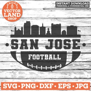 San Jose Football Svg, San Jose Svg, Football Team Logo, American ...