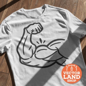 Biceps Svg, Muscle Svg, Biceps Muscle Svg, Fitness Svg, Gym Svg, Sports ...