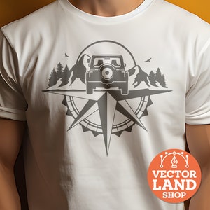 Offroad Svg, Adventure off Road, Compass Svg, Adventure Svg, Travel Svg ...