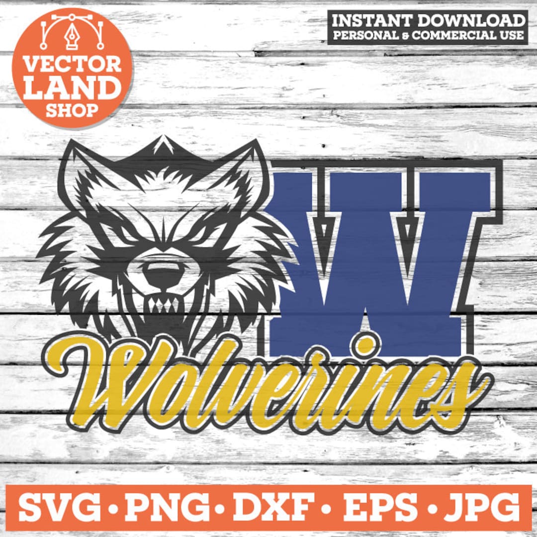 Wolverines Svg, Wolverine Svg, Wolverine Png, Mascot Svg, Team Svg ...