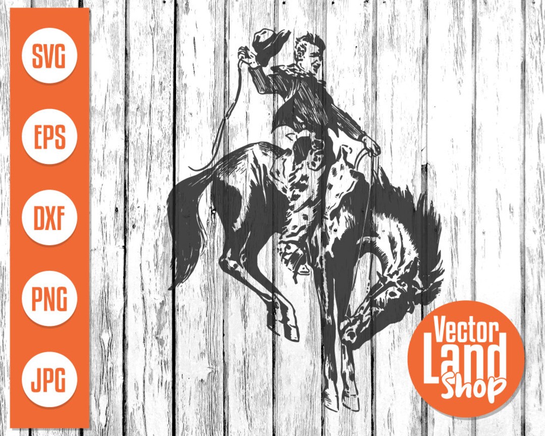 Rodeo Svg Cowboy Svg Western Svg Texas Svg Riding Horse - Etsy