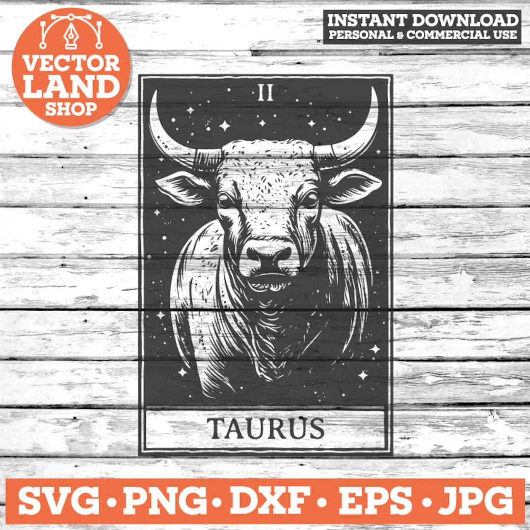 Taurus Svg, Zodiac Svg, Taurus Png, Horoscope Svg, Zodiac Cards Svg ...
