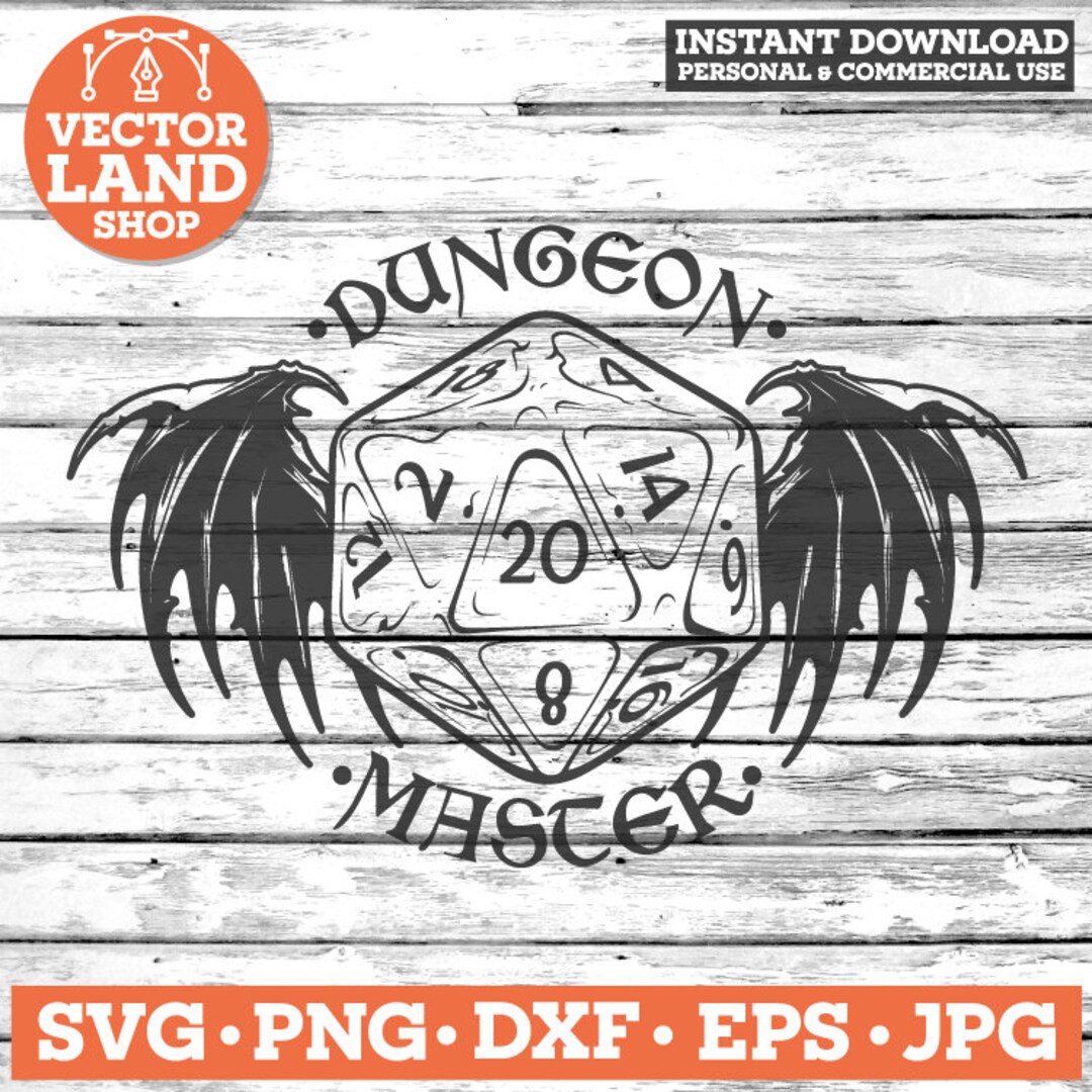 Dungeon Master Svg, Dnd Svg, Gamer Svg, Game Master Svg,d20 Dice, RPG ...