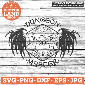 Dungeon Master Svg, Dnd Svg, Gamer Svg, Game Master Svg,d20 Dice, RPG ...