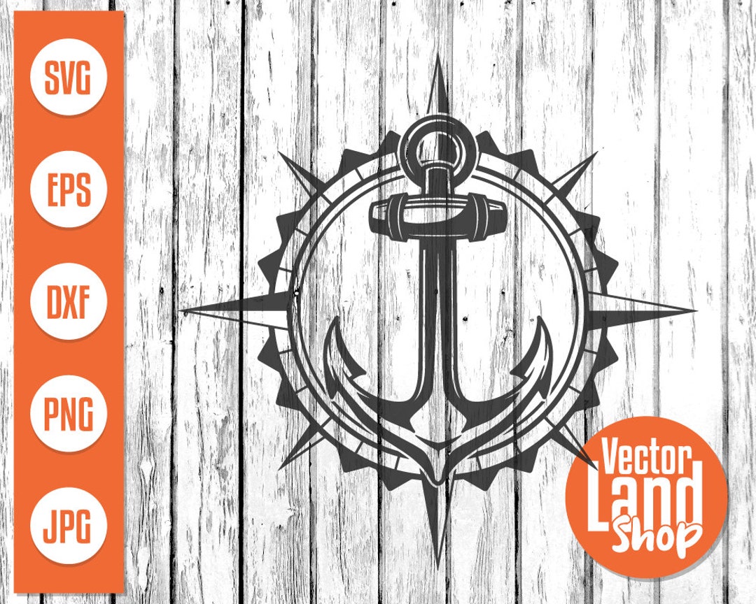 Compass SVG Anchor Svg Sailor Svg Boat Svg Travel Svg - Etsy
