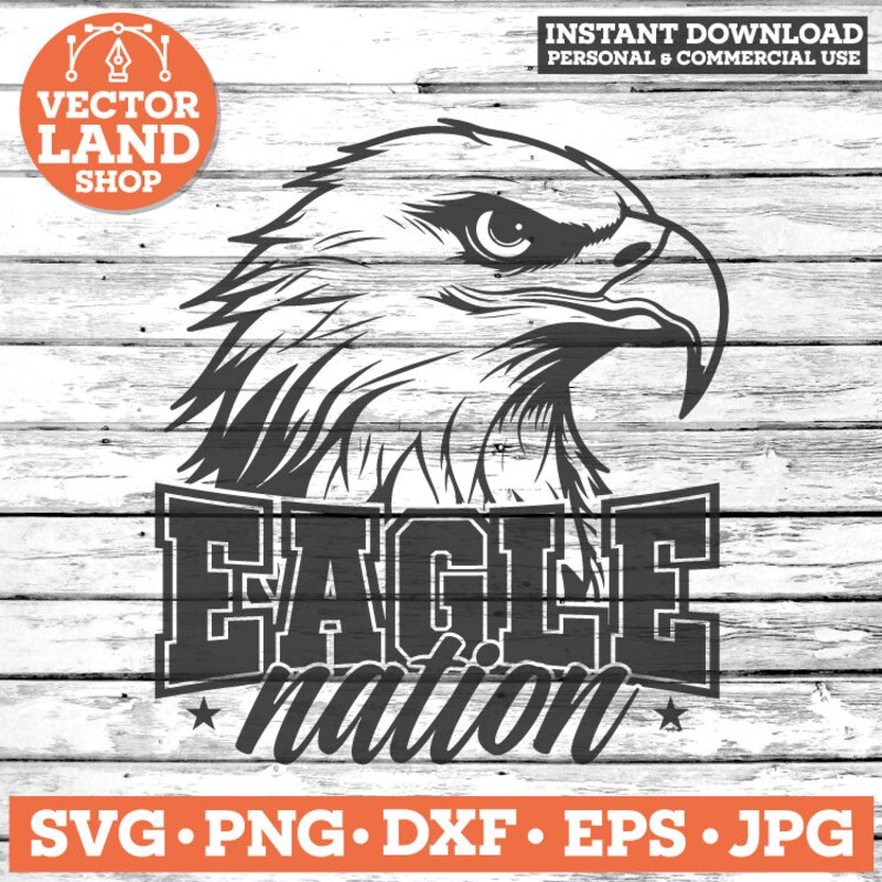 Eagle Mascot Svg - Etsy