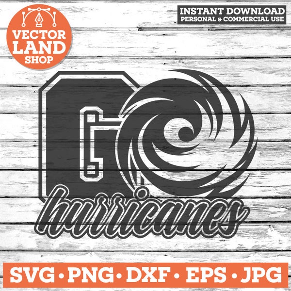 Miami Hurricanes Svg - Etsy