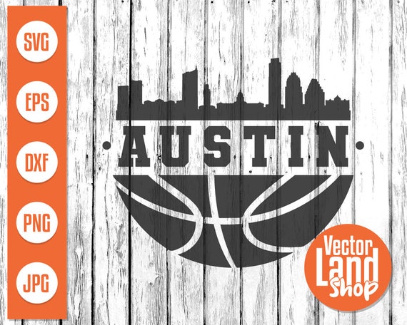Austin Basketball Svg Austin Svg Basketball Team Logo Texas | Etsy