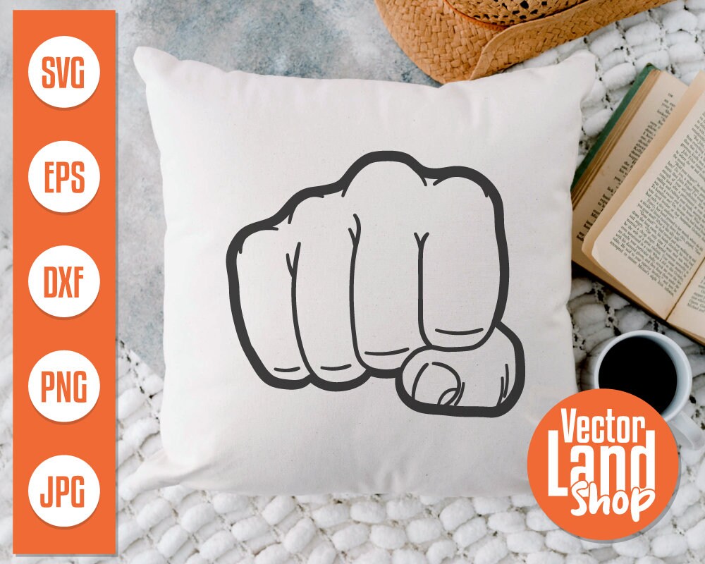 Punch Svg Fist Svg Hand Svg Attack Svg Fighter Svg MMA - Etsy