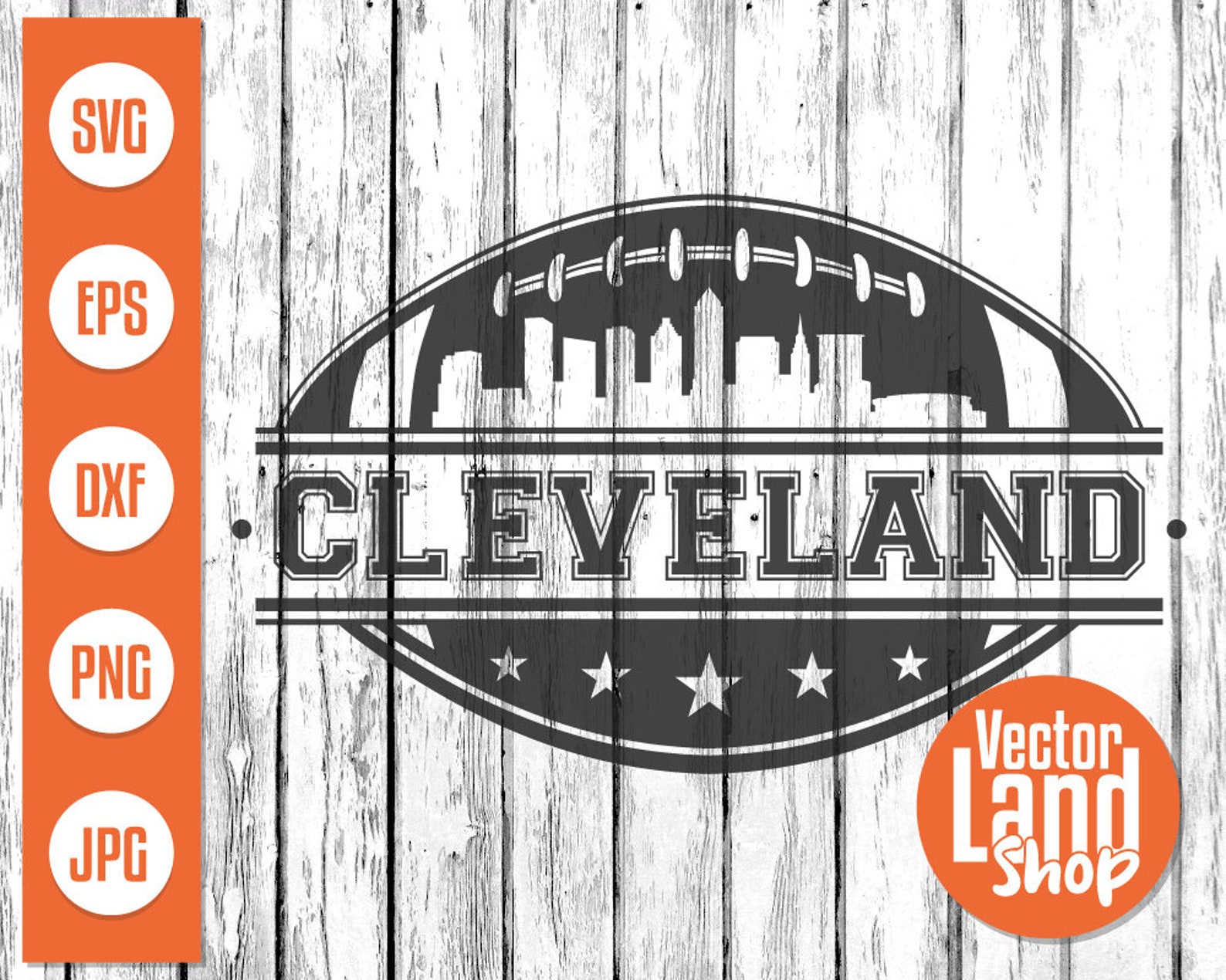 Cleveland Football Svg Cleveland Svg Football Team Logo - Etsy