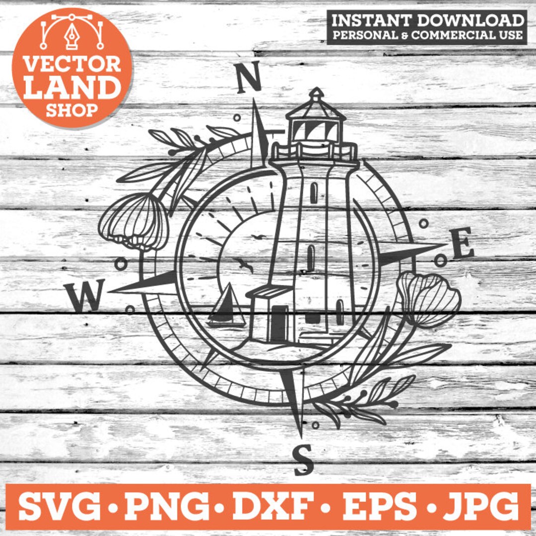 Compass SVG, Lighthouse Svg, Ocean Svg, Adventure Svg, Travel Svg ...