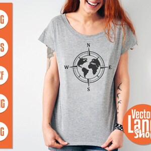 Compass SVG World Map Svg Travel Svg Adventure Svg Summer - Etsy