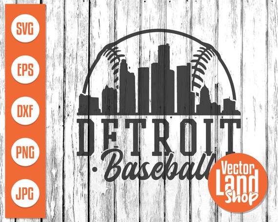 Detroit Baseball Svg Detroit Svg Baseball Team Logo - Etsy