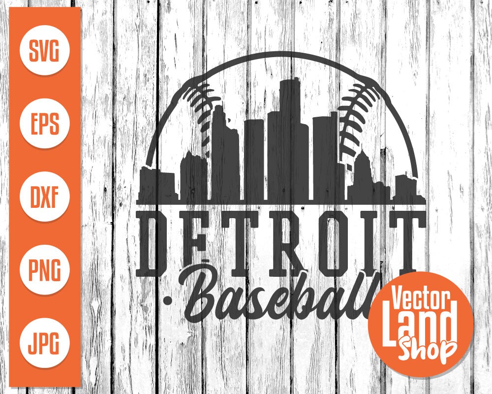 Detroit Baseball Svg Detroit Svg Baseball Team Logo - Etsy