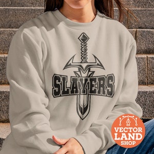 Slayers Svg, Slayer Svg, Slayer Png, Mascot School, Slayer Clipart ...