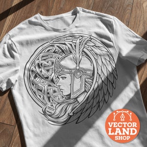 Valkyrie Svg, Vikings Svg, Valkyrie Head, Viking Woman, Mascot Svg ...