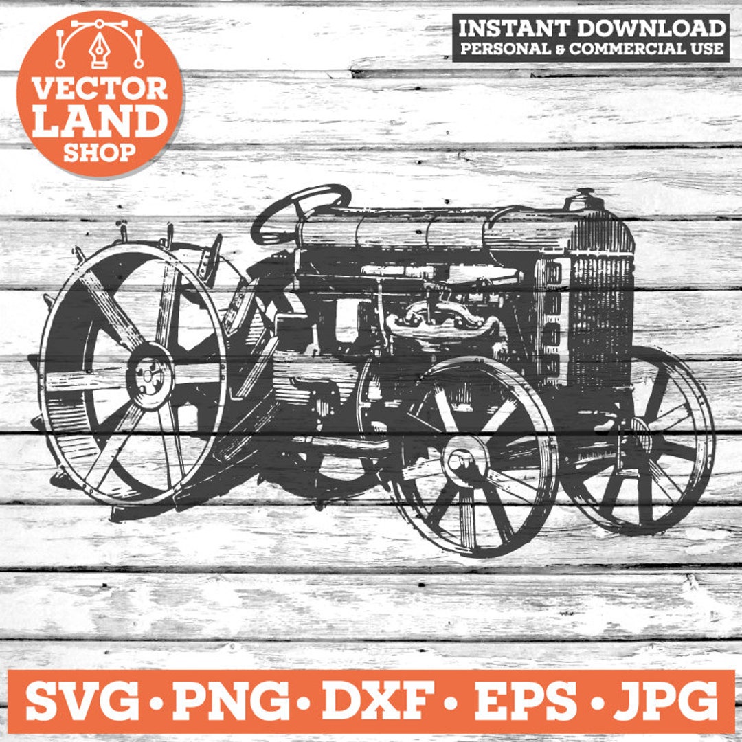 Tractor Svg, Farm Svg, Old Tractor Svg, Barn Svg, Tractor Printable ...