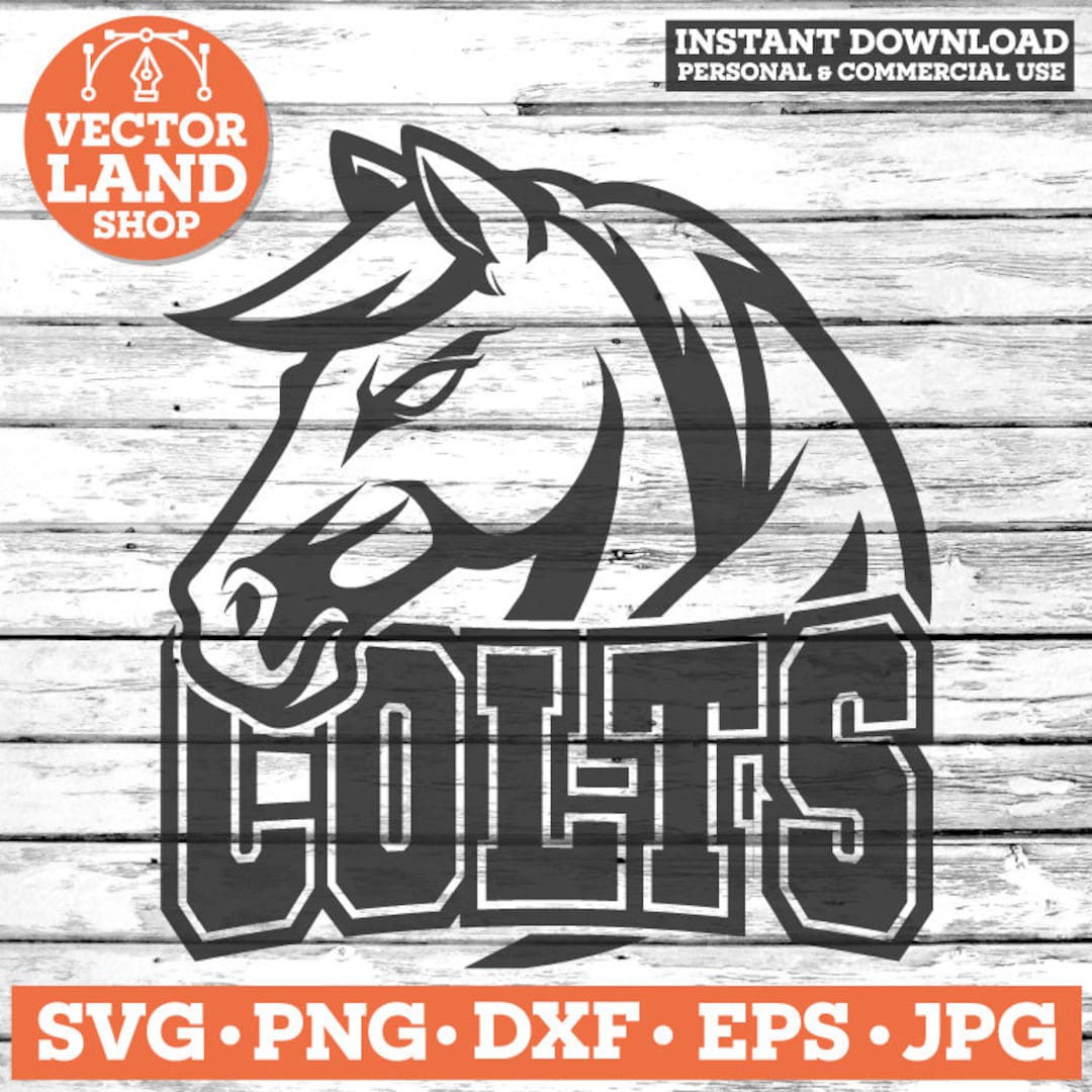 Colts Svg, Colt Svg, Horse Svg, Colts Png, Colts Mascot, Team Mascot ...
