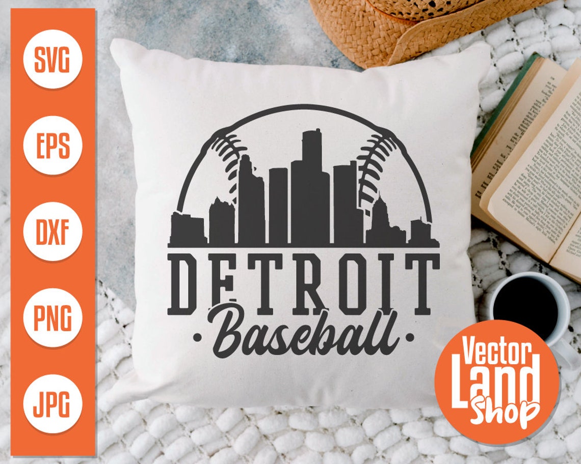 Detroit Baseball Svg Detroit Svg Baseball Team Logo - Etsy