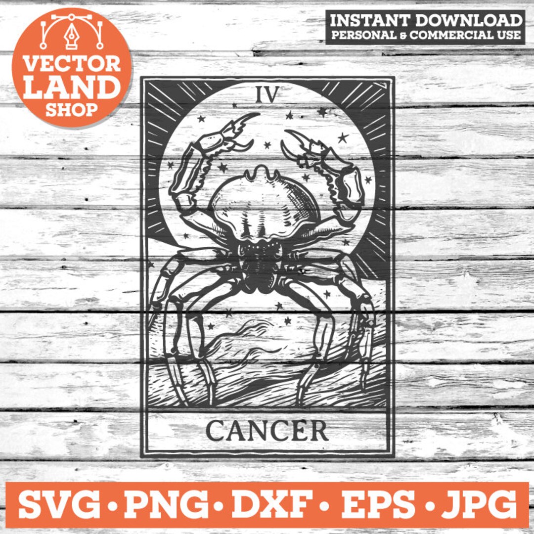 Cancer Svg, Zodiac Svg, Cancer Png, Horoscope svg, Zodiac Cards Svg ...