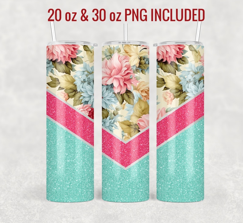 20 Oz & 30 Oz V Split Tumbler Template PNG for Skinny Straight Hogg ...