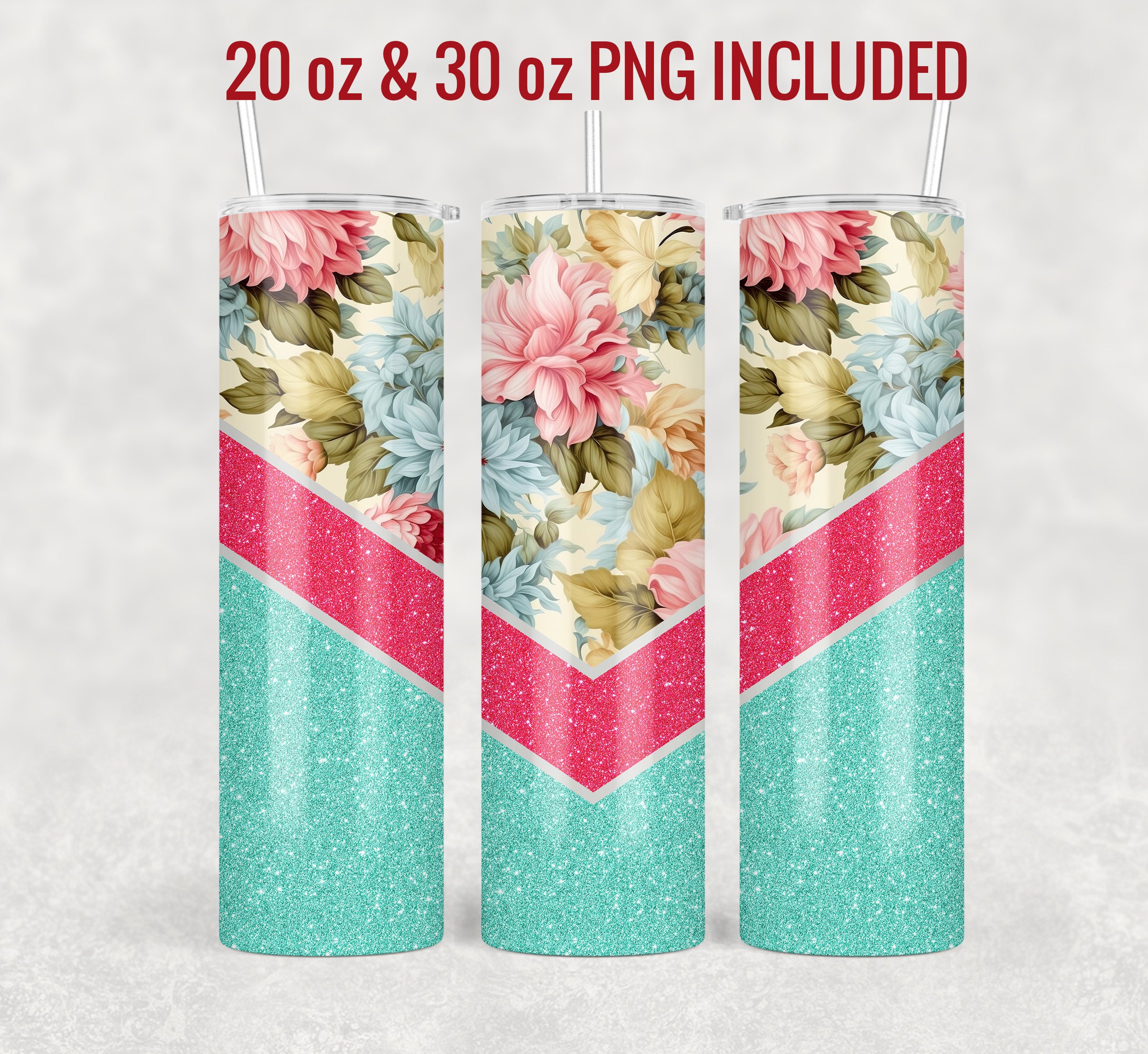 20 Oz & 30 Oz V Split Tumbler Template PNG for Skinny Straight Hogg ...