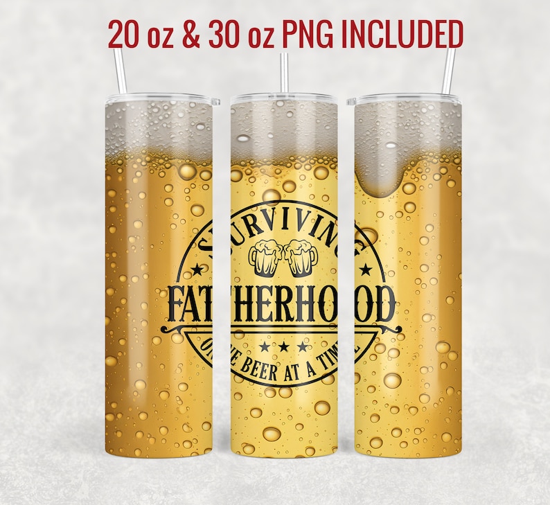 20 Oz & 30 Oz Beer Dad Tumbler for Dad for Father's Day - Surviving ...