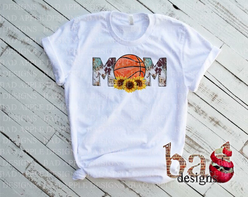 Basketball Mom Western Leopard Cow Print Turquois Sports - Etsy