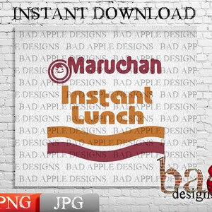 Maruchan Ramen Tumbler Wrap, Ramen Noodles, Sublimation, Print File ...