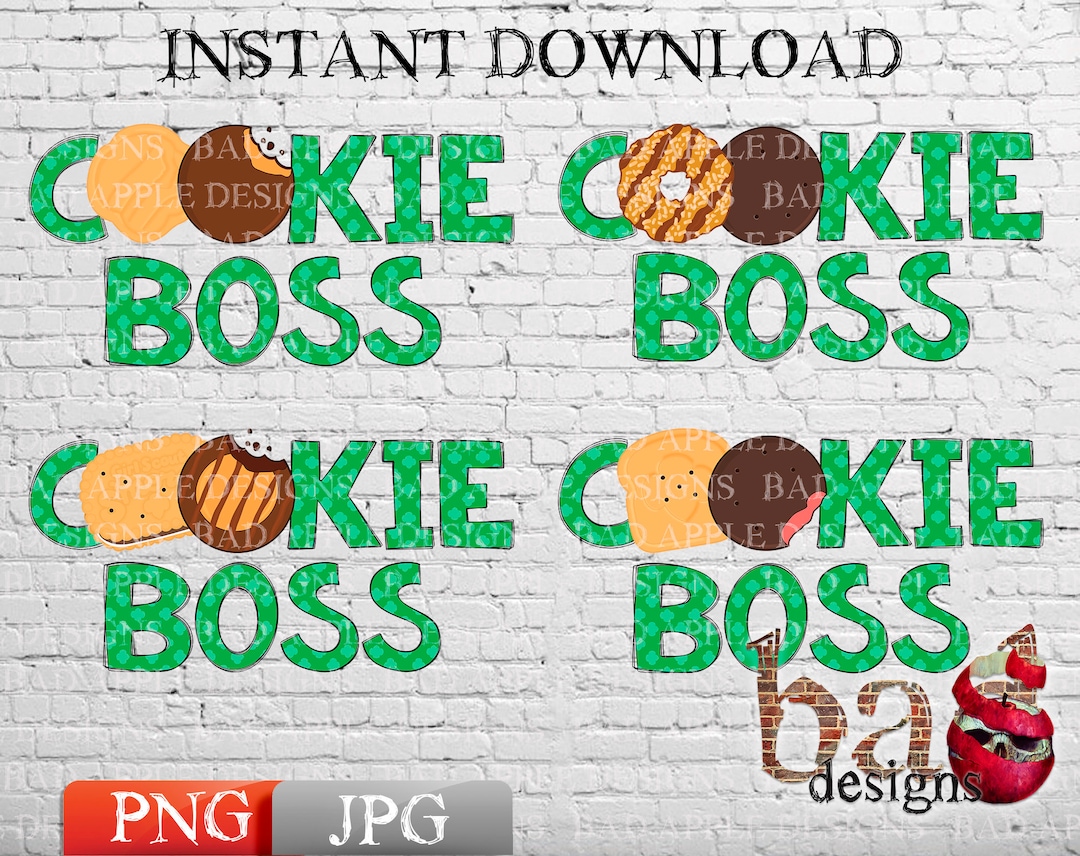 Cookie Boss, Girl Scouts, Sublimation, Print File, Shirt, Cup, Digital ...