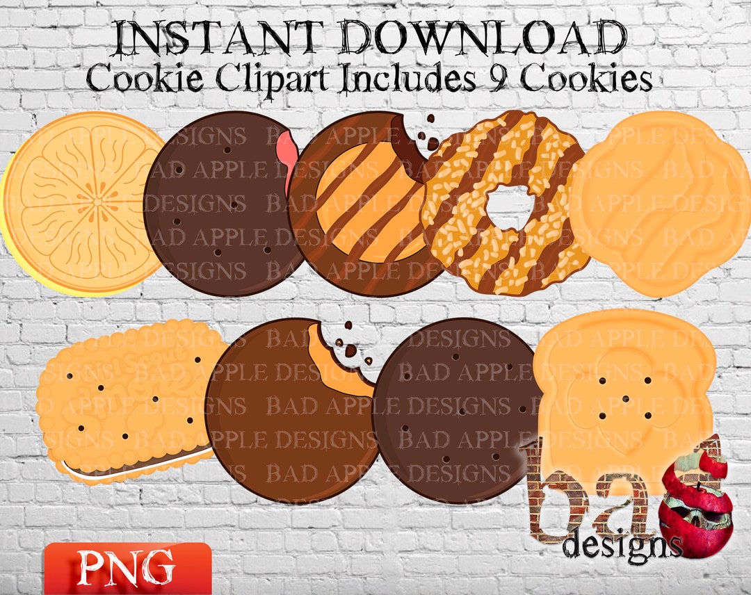 Cookie Clipart, Girl Scouts, Sublimation, Print File, Shirt, Cup ...