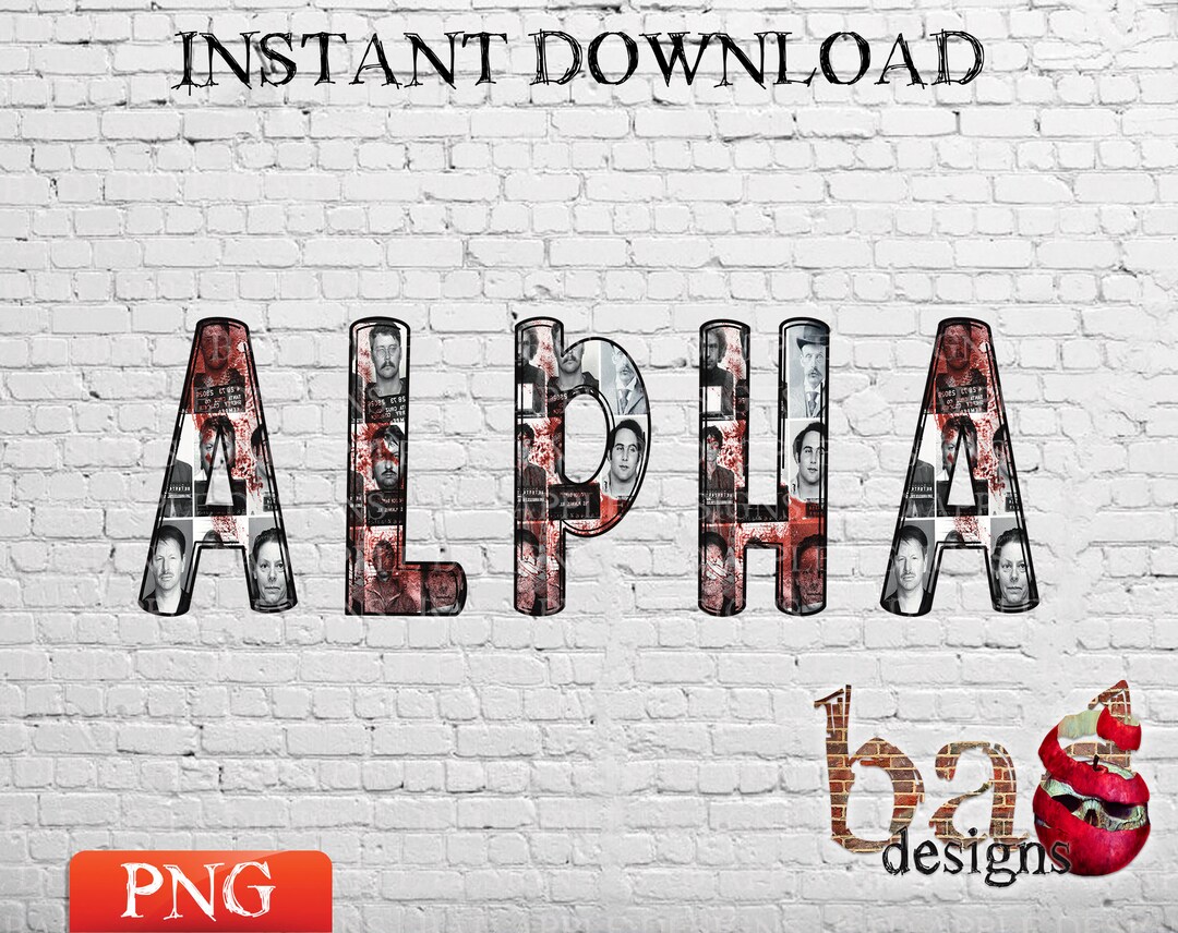 Serial Killer Alpha, Blood Splatter, Dahmer, Bundy, True Crime, Letters ...