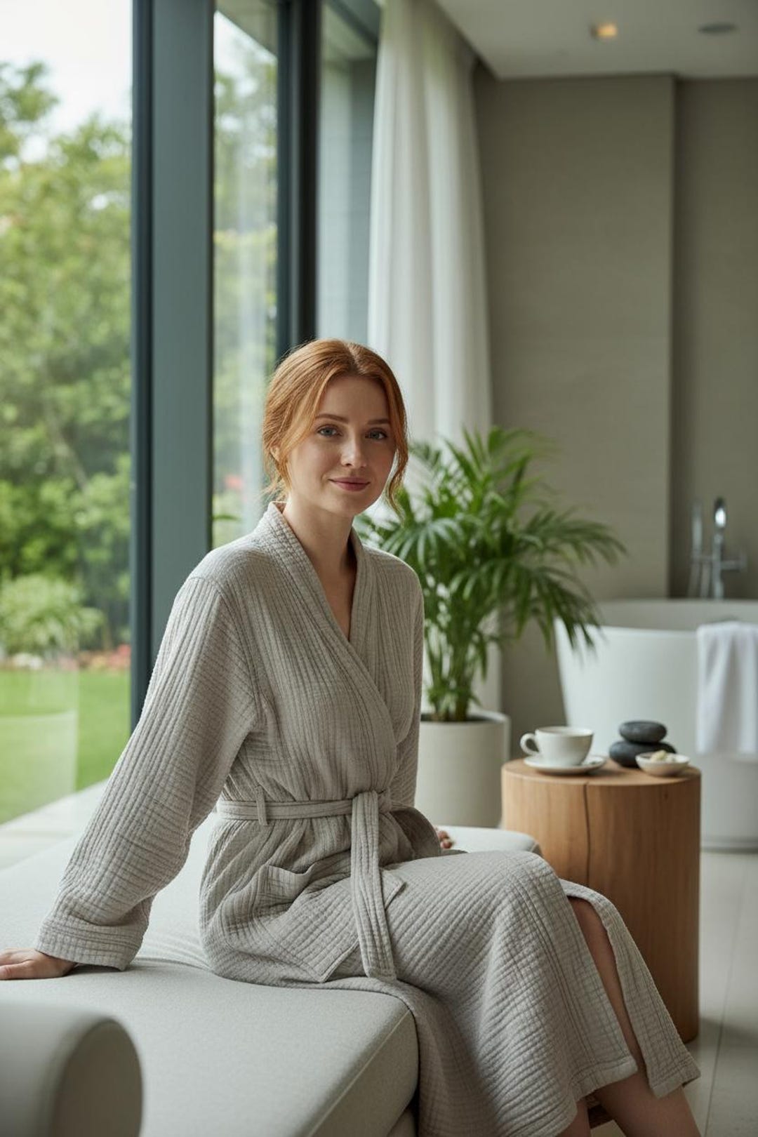 Muslin Kimono Robe - 4 Layer Turkish Cotton Gauze Bathrobe - Etsy