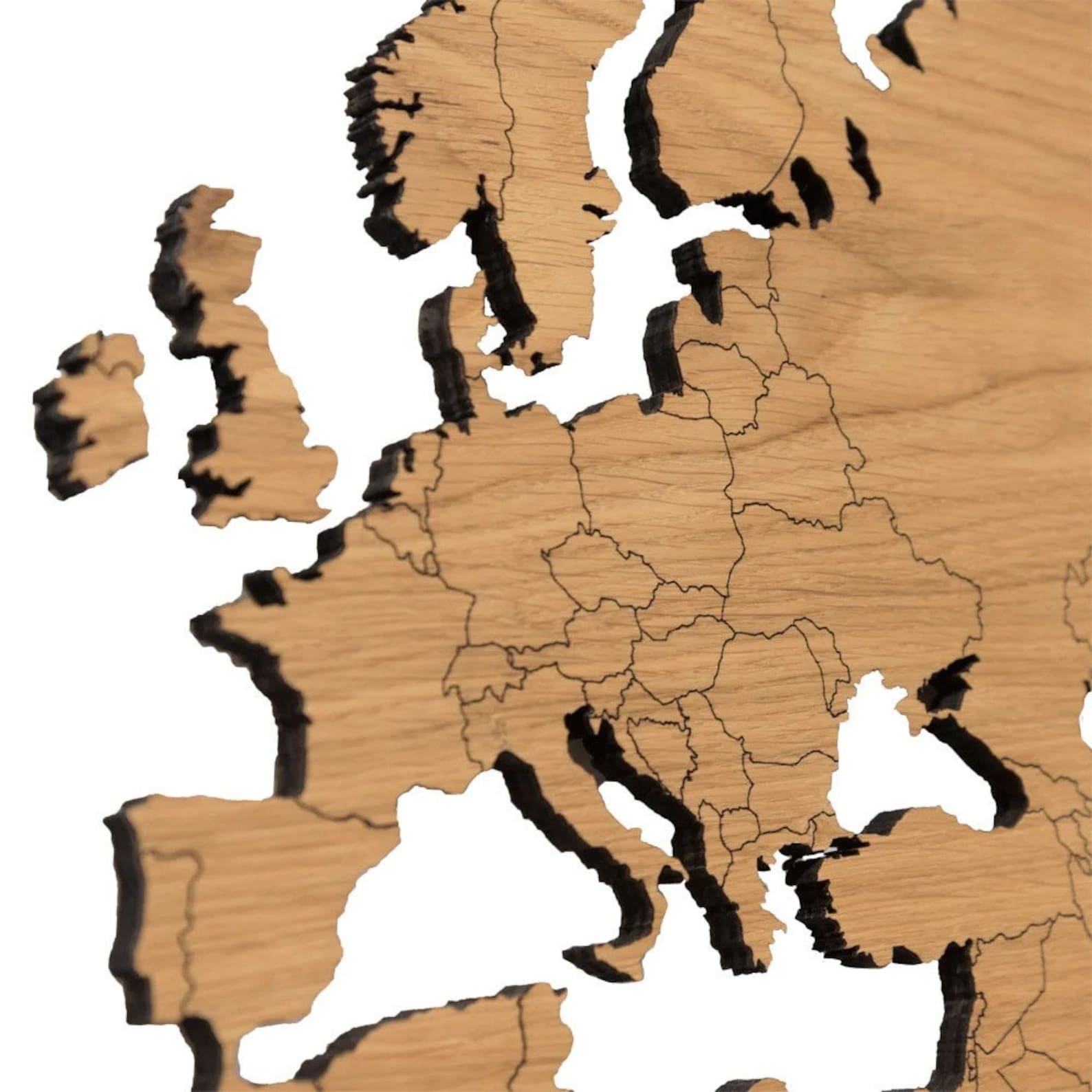 3D World Map Laser Cut File DXF, SVG - Etsy Canada
