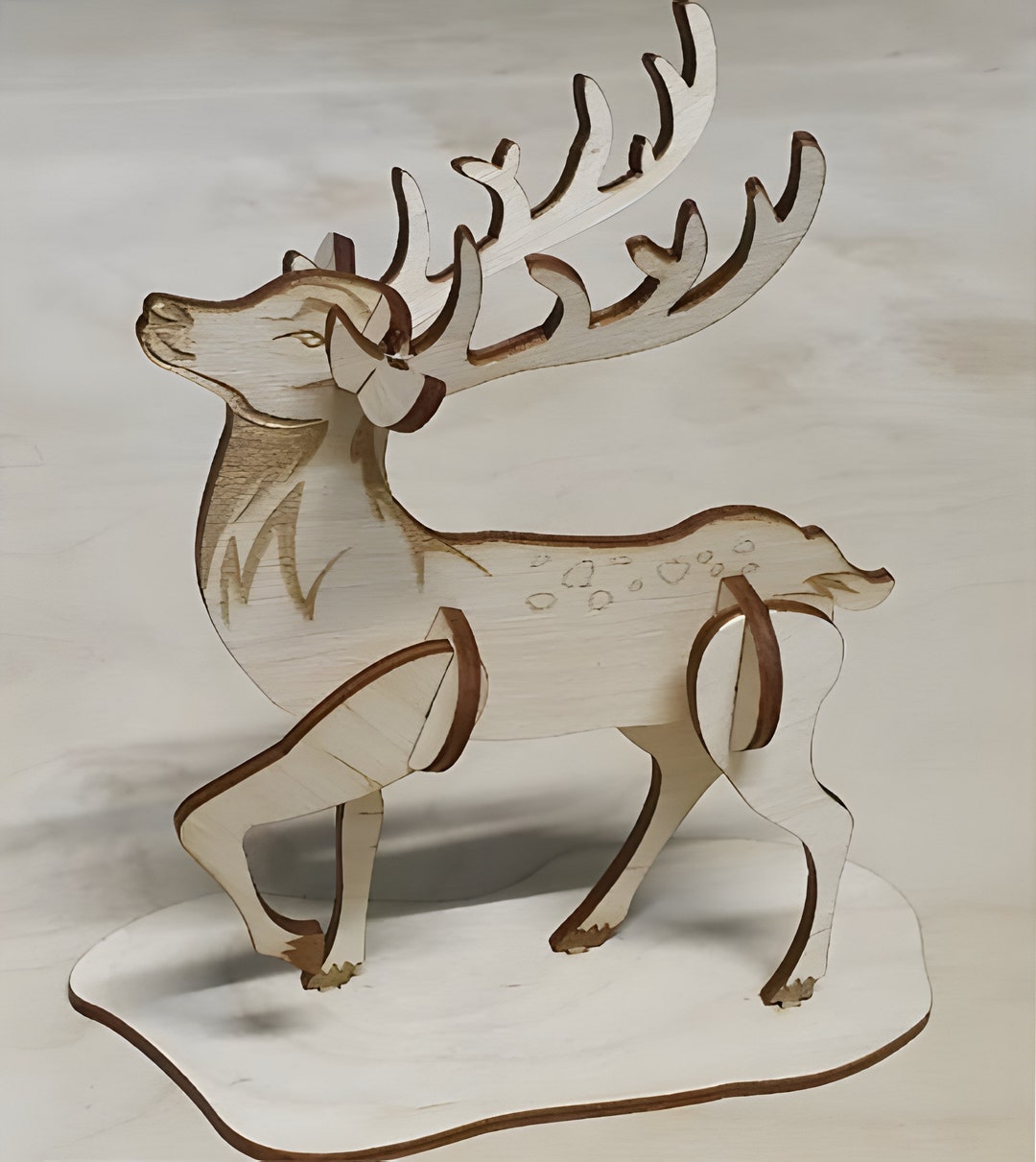 3D Reindeer File for Laser Cutting Dxf, Svg, Png. - Etsy