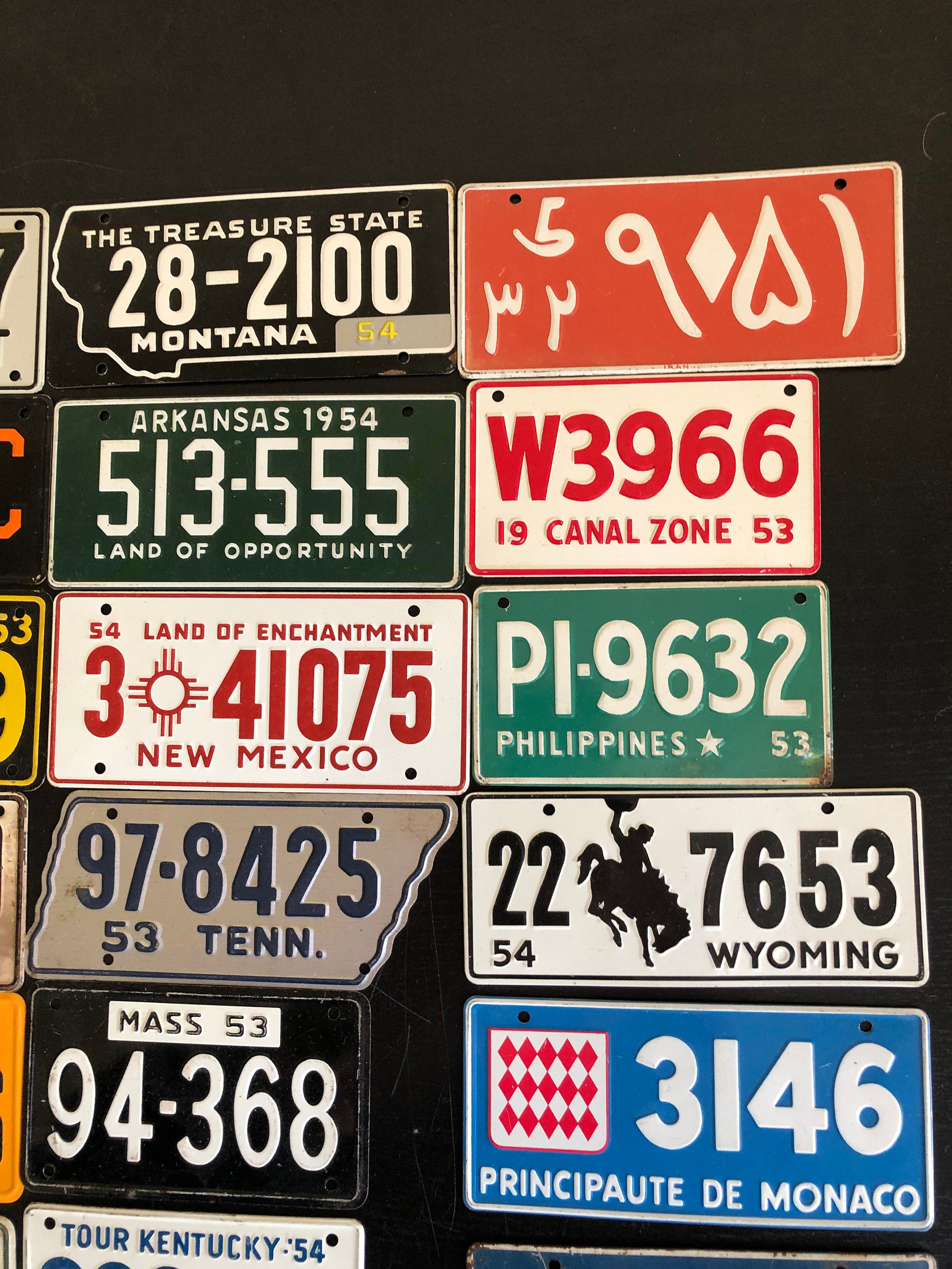 Wheaties Miniature License Plates 1953 and 1954. Choose One or More - Etsy